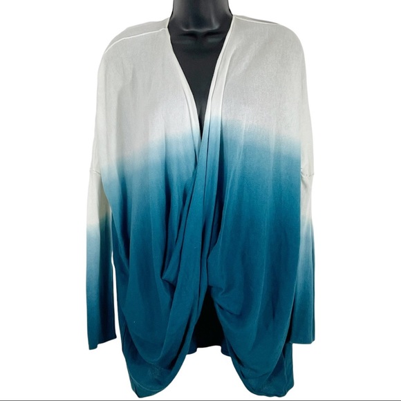 Press | Sweaters | Press Batwing Drape Front Dip Dye Sweater S | Poshmark